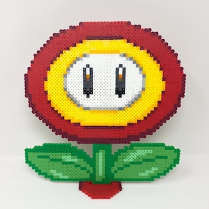 Large Fire Flower Perler Bead Sprite - Etsy