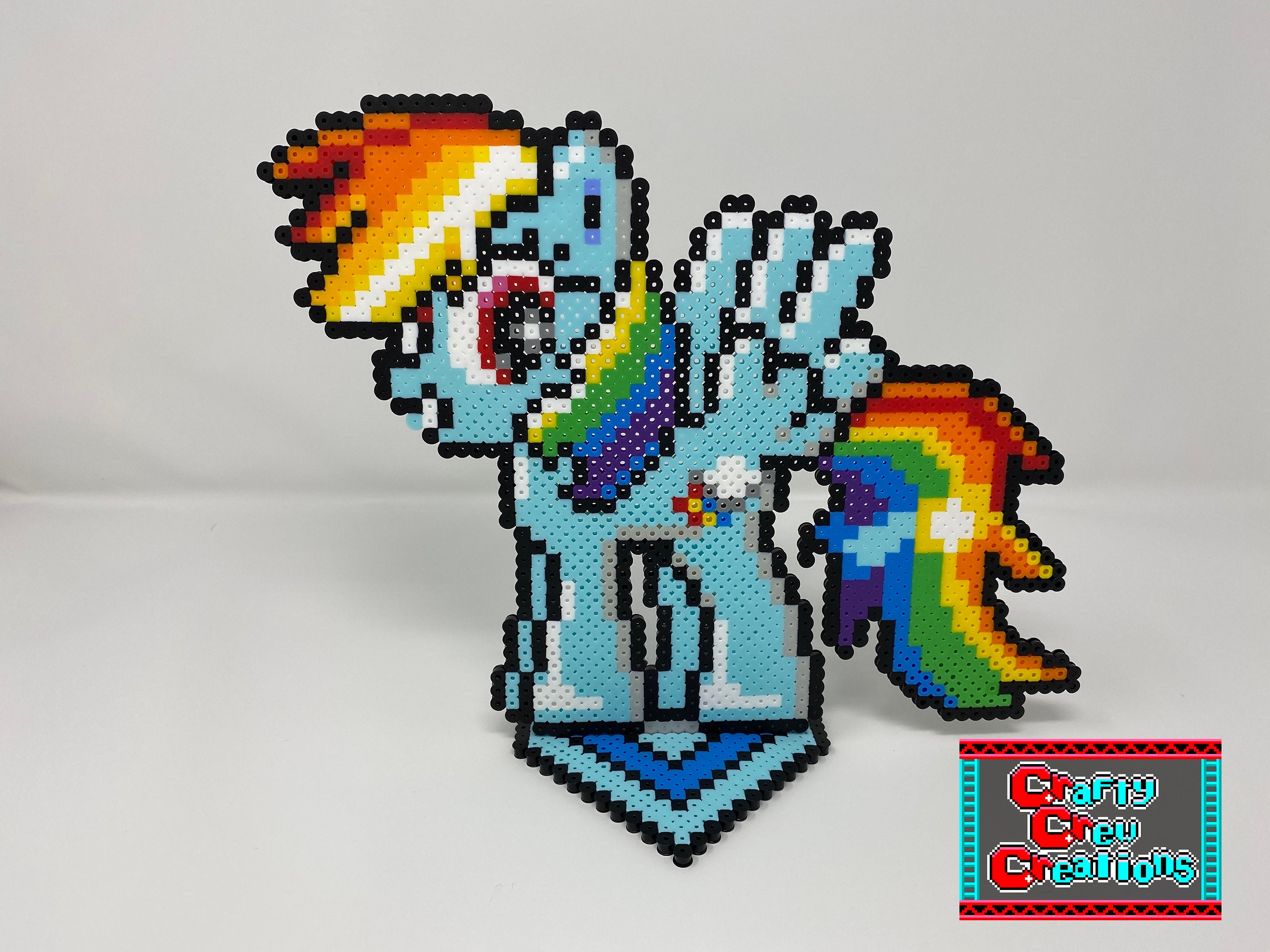 Rainbow Dash Flying Perler Bead Pattern Bead Sprites Characters The ... Rainbow Dash Flying Perler Bead Pattern Bead Sprites Characters The ...