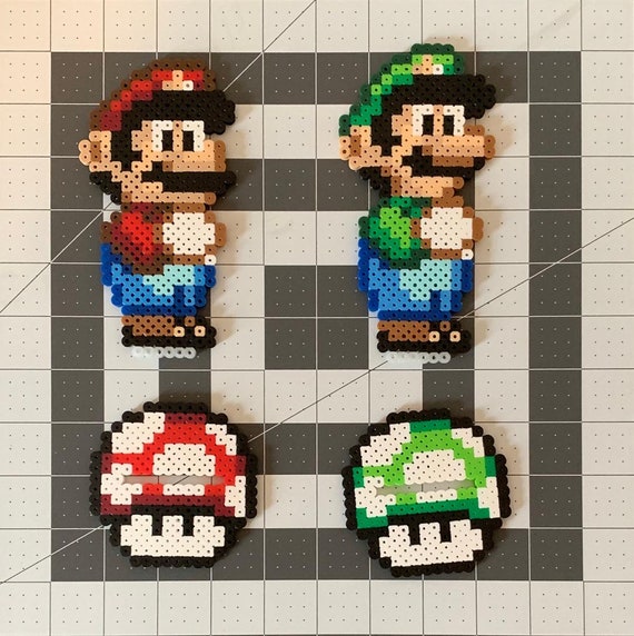 Conjunto Super Mario RPG Perler Bead Pixel Sprites Super Nintendo ...