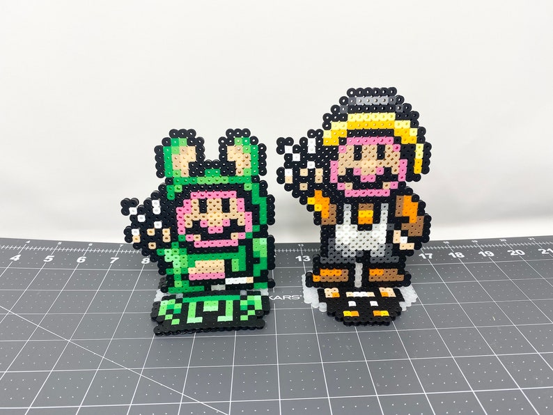 SMB3 Mario Power up Perler Bead Sprites - Etsy
