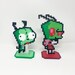 Invader Zim Perler Bead Sprites - Etsy