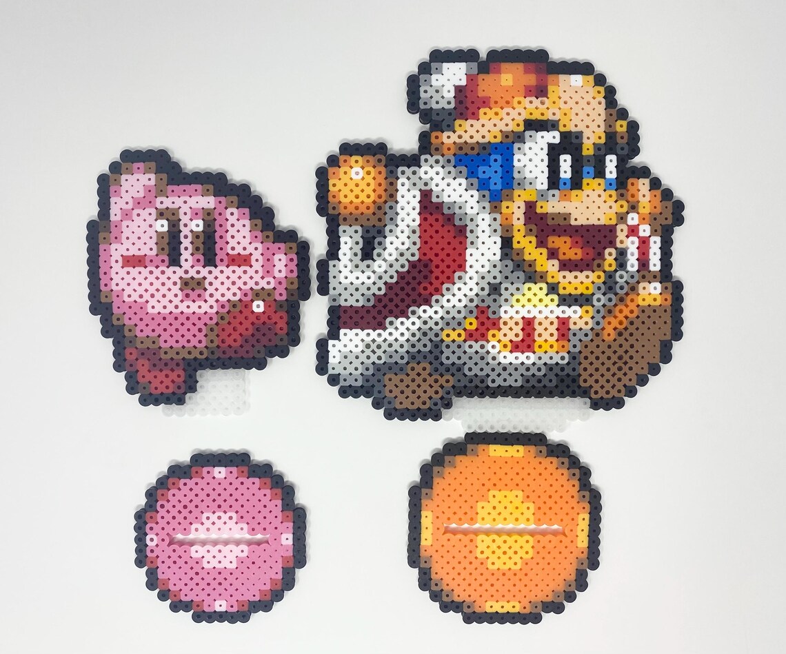 Kirby and Dedede Perler Bead Sprites - Etsy