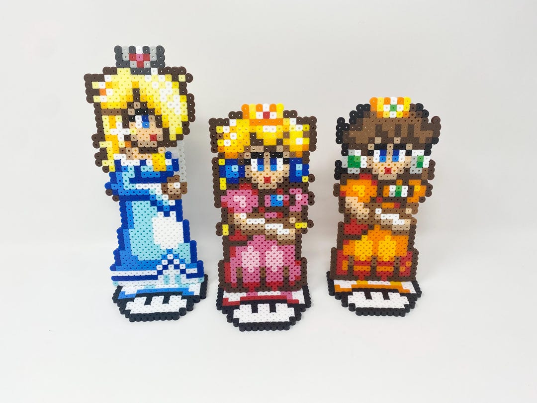 Mario Princess Perler Bead Sprites - Etsy