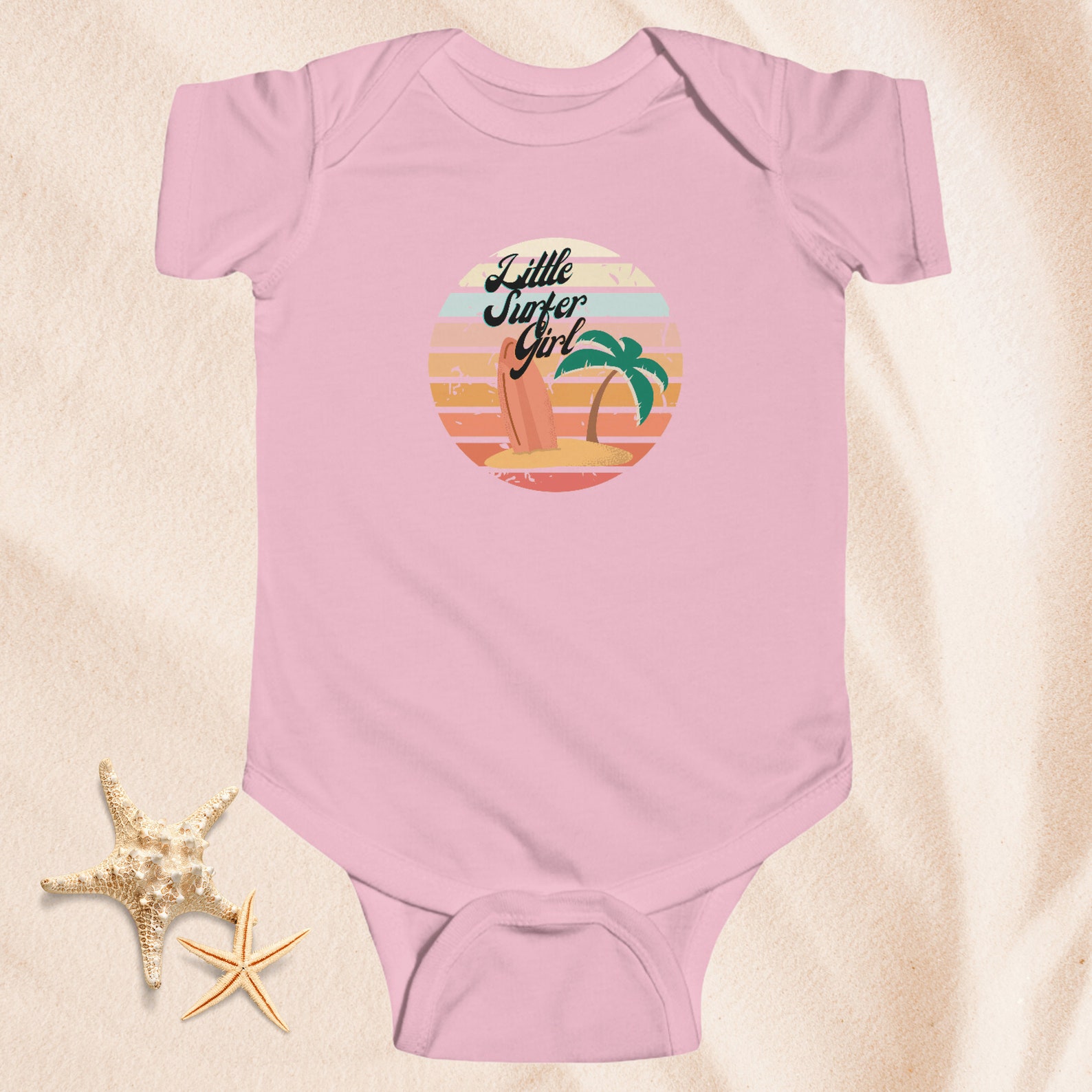 Little Surfer Girl Infant Jersey Bodysuit - Etsy