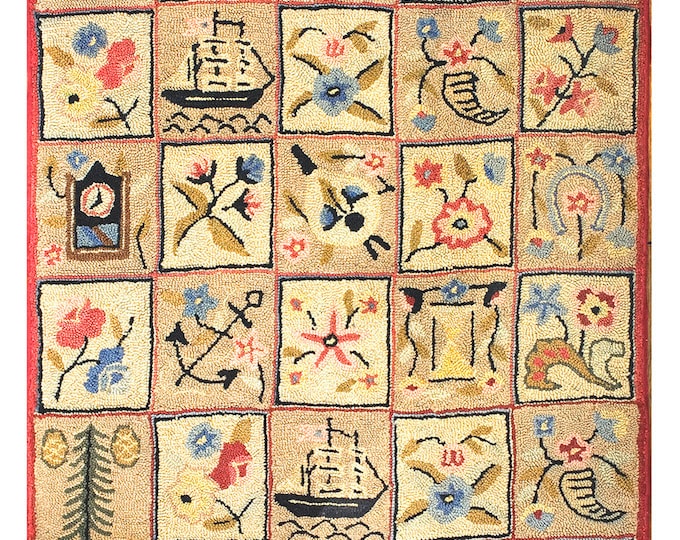 Hand Hooked Wool Rug - Etsy