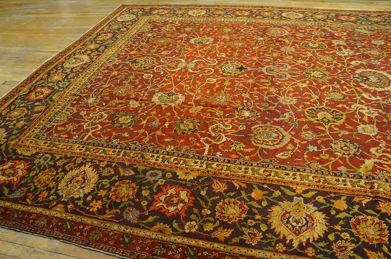 19th Century Indian Agra Carpet - Etsy