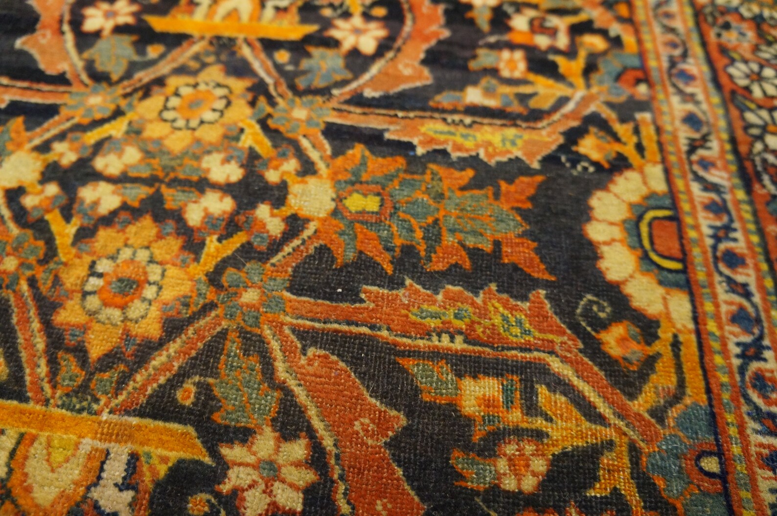 19th Century Persian Tabriz Haji Jalili Carpet - Etsy