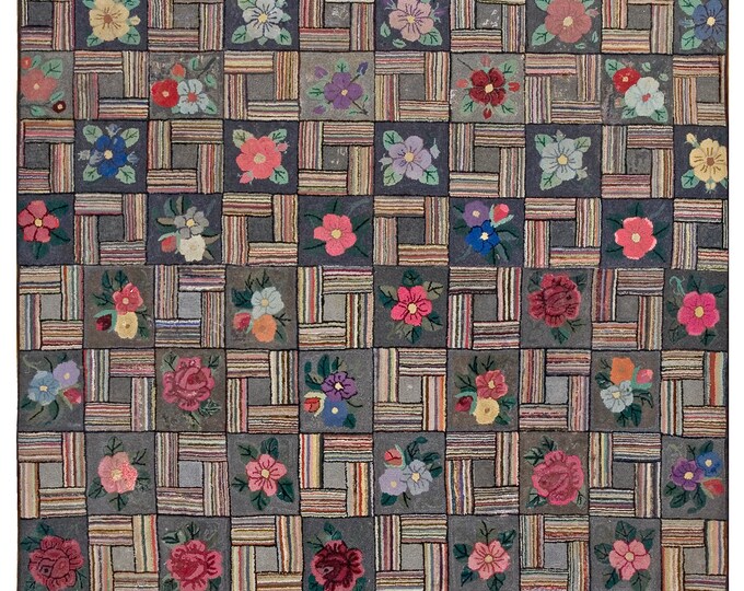 Hand Hooked Wool Rug - Etsy