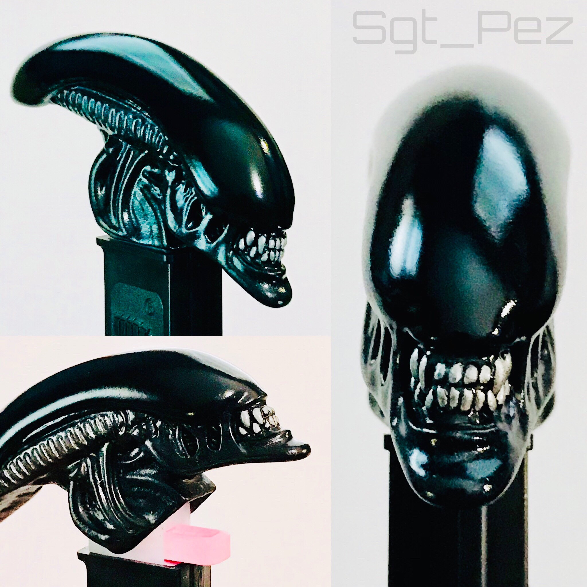 Custom Functional Black Alien Xenomorph Warrior Drone Pez Dispenser ...