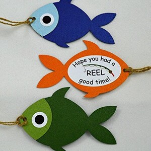 Fishing Theme Party Favor Fish Gift Tags Favor Gift Tags - Etsy