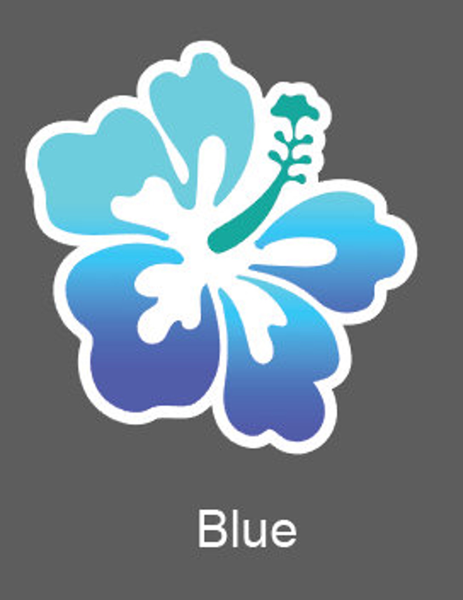 Hibiscus Sticker Hibiscus Decal Hibiscus Flower Water - Etsy