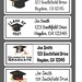 30 Personalized Graduation Address Labels Custom Graduation Return ...