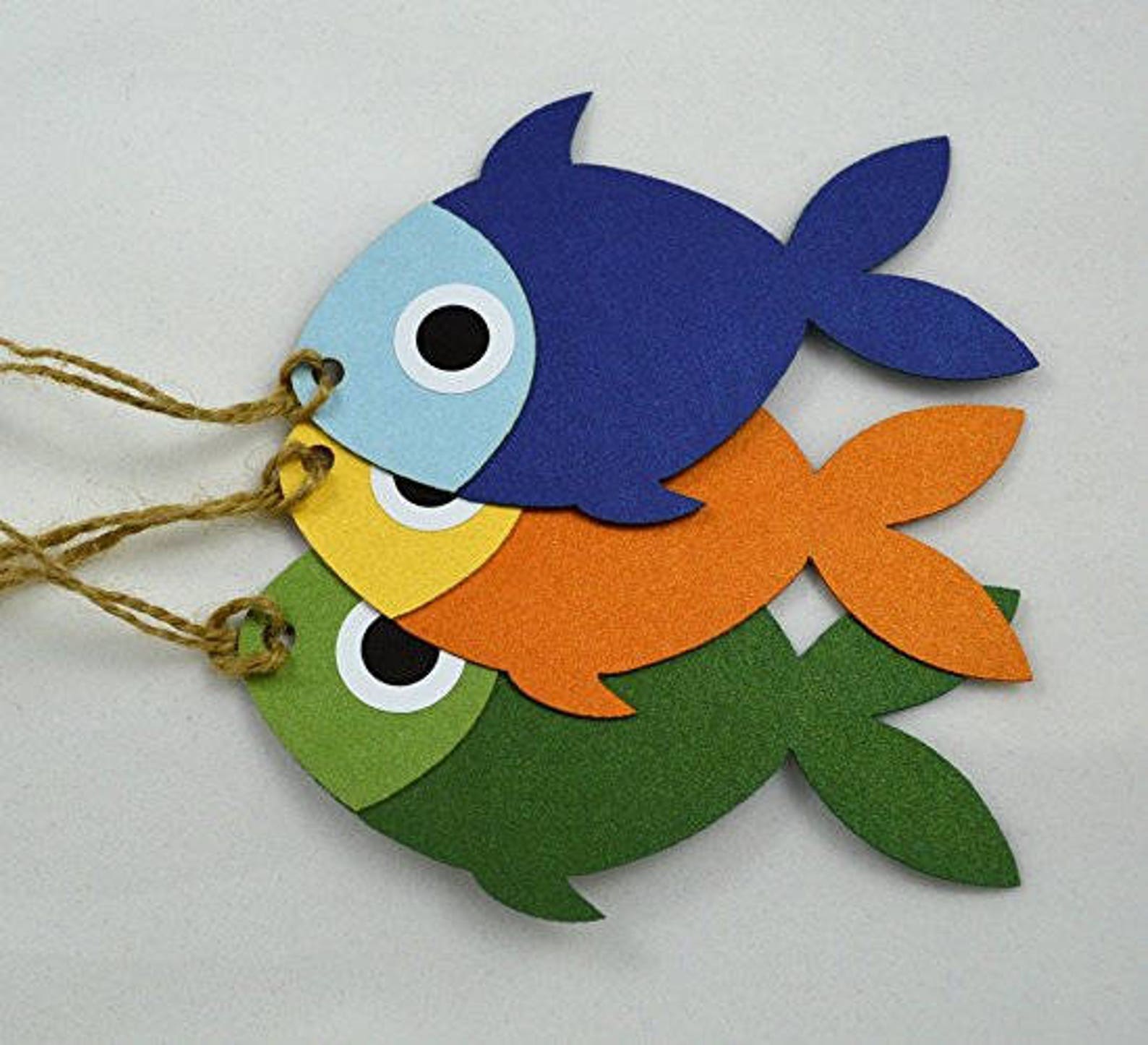 Fishing Theme Party Favor Fish Gift Tags Favor Gift Tags | Etsy