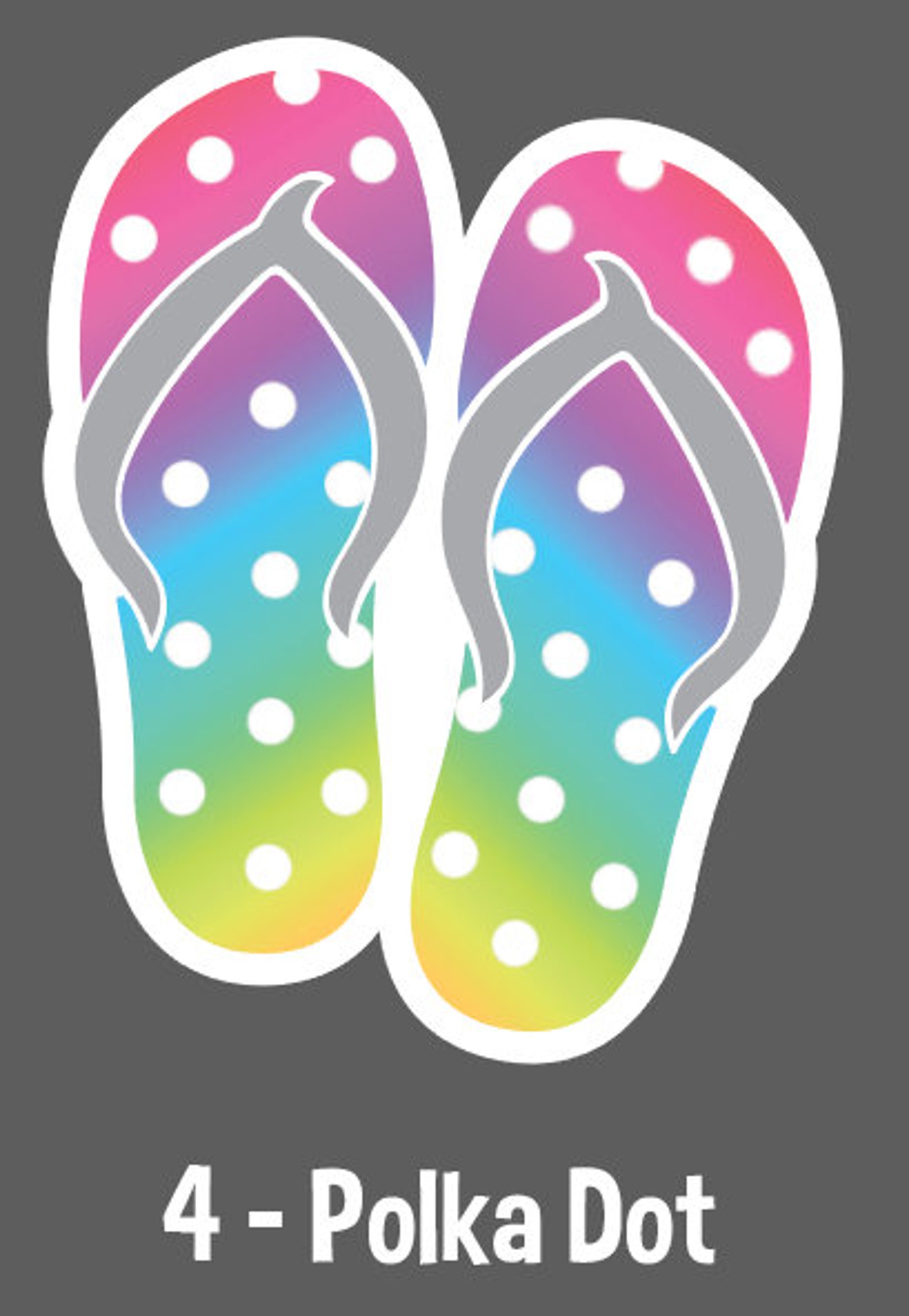 Flip Flop Sticker Sandals Sticker Water Bottle Sticker - Etsy