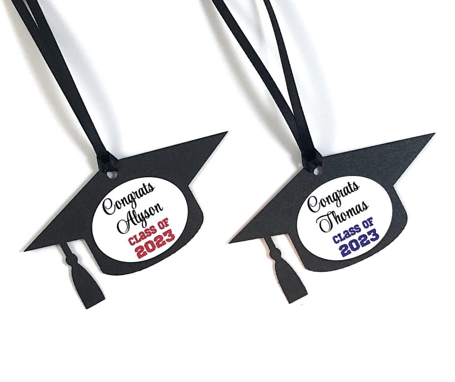 Graduation Cap Favor Gift Tags Personalized Set of 20 - Etsy