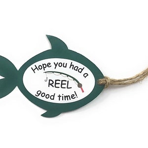 Fishing Theme Party Favor Fish Gift Tags - Favor Gift Tags - Gift Tag ...