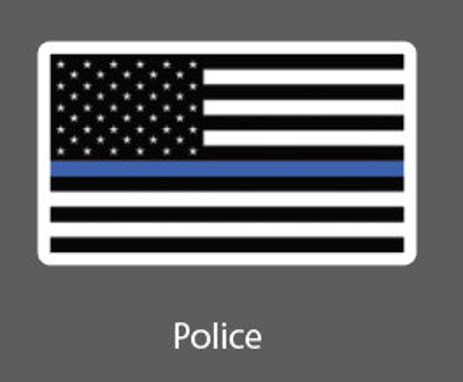 American Flag Sticker - First Responder Flag Sticker - Water Bottle ...