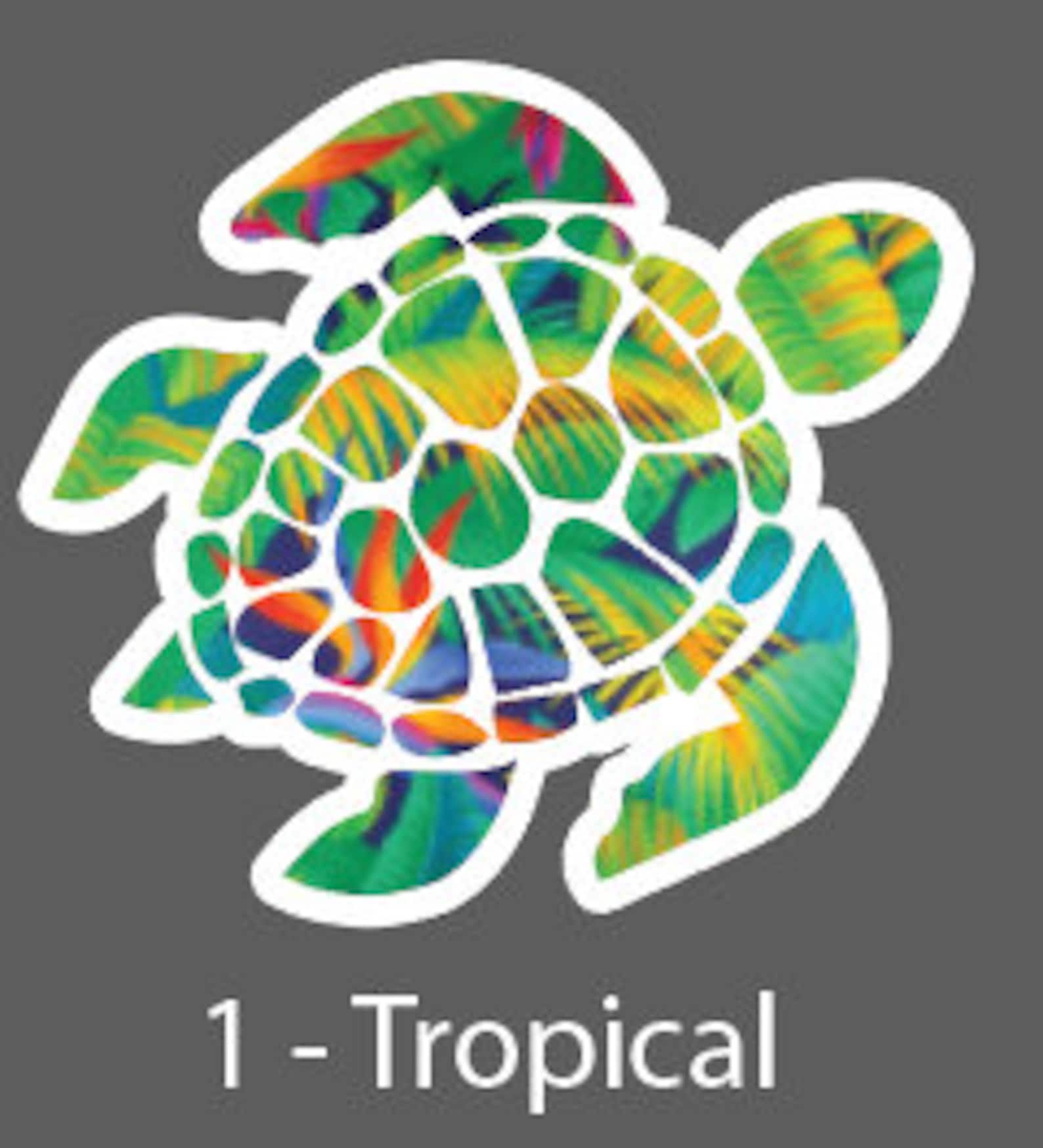 Sea Turtle Sticker Turtle Sticker Water Bottle Sticker | Etsy