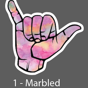 Shaka Sticker - Hang Loose Sticker - Water Bottle Sticker - Laptop ...