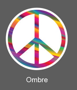 Peace Sign Sticker - Peace Sticker - Water Bottle Sticker - Laptop ...