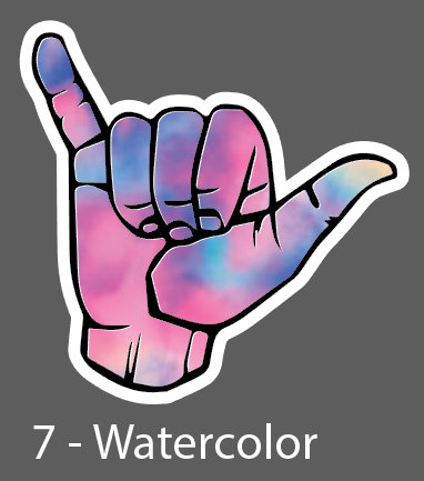 Shaka Sticker - Hang Loose Sticker - Water Bottle Sticker - Laptop ...