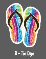 Flip Flop Sticker Sandals Sticker Water Bottle Sticker | Etsy