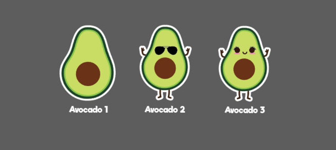 Avocado Sticker - Avocado Decal - Avocado - Water Bottle Sticker ...