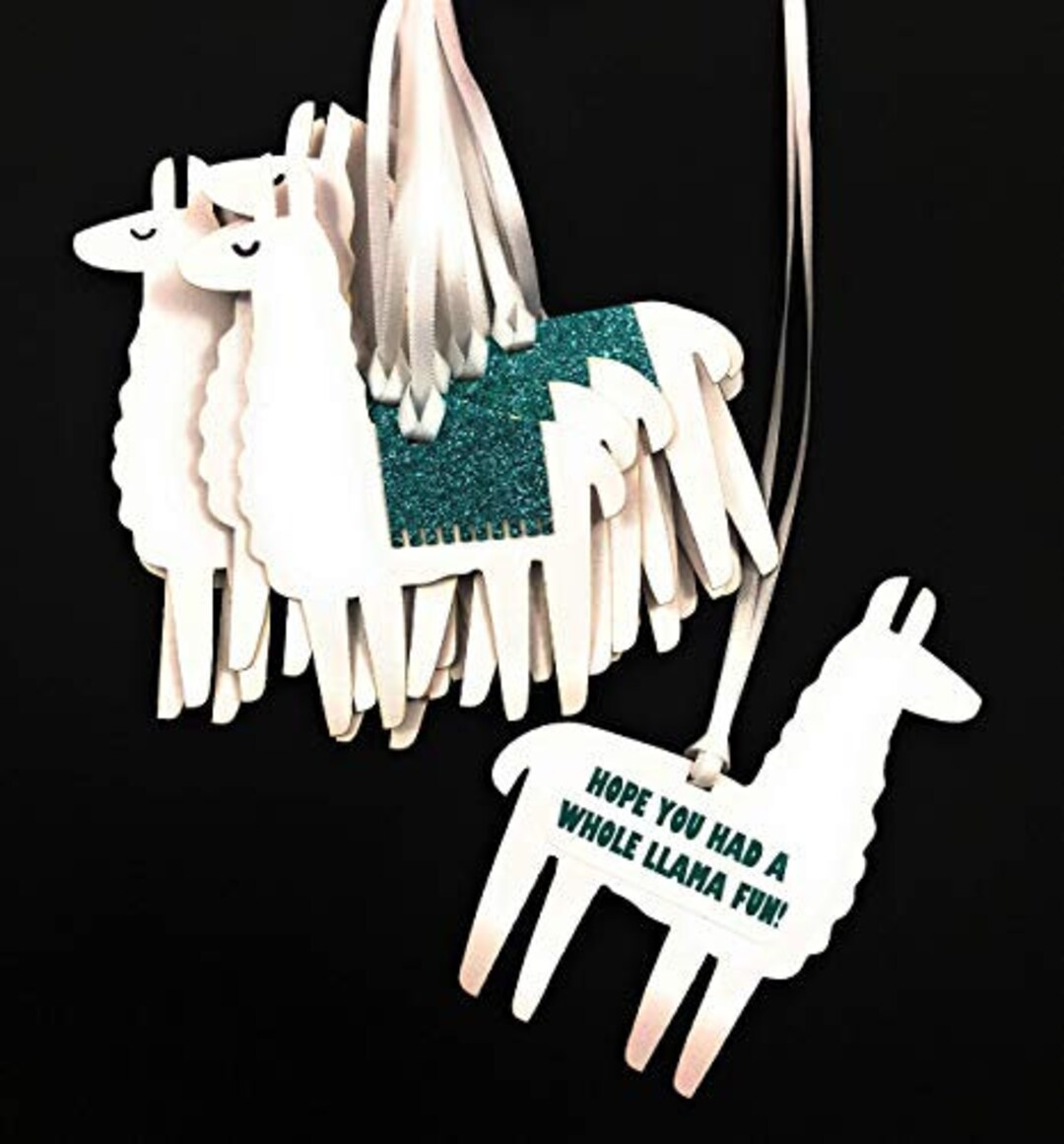 Llama Theme Party Favor - Llama Gift Tags - Favor Gift Tags - Gift Tag ...