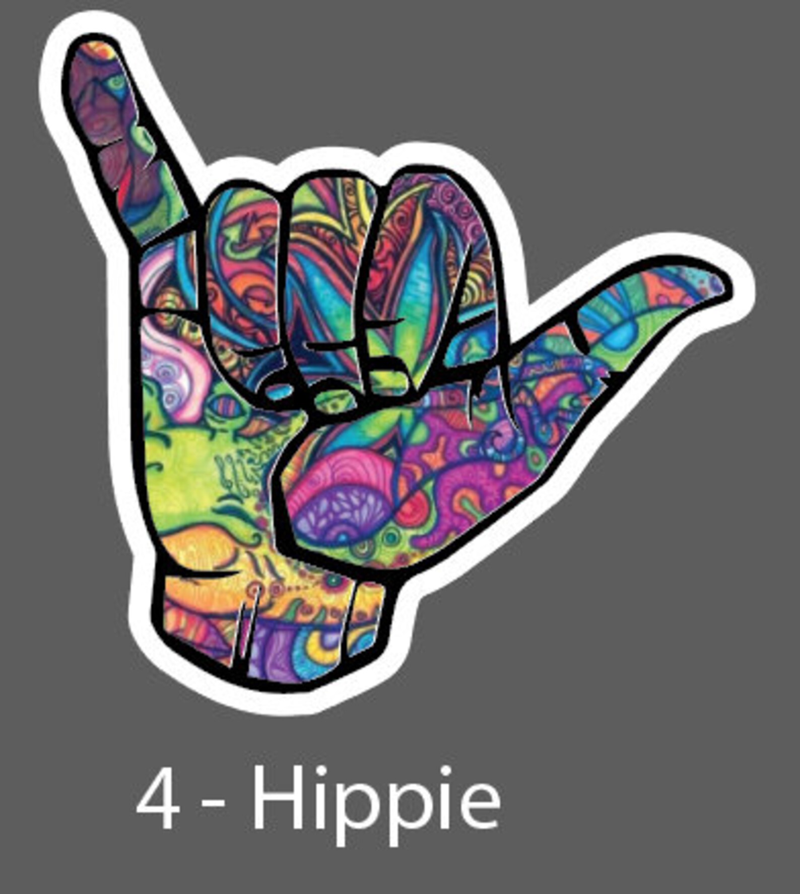 Shaka Sticker - Hang Loose Sticker - Water Bottle Sticker - Laptop ...