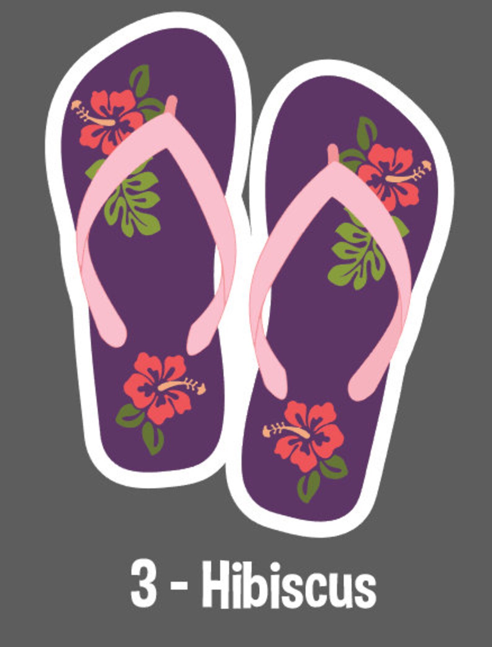 Flip Flop Sticker Sandals Sticker Water Bottle Sticker - Etsy