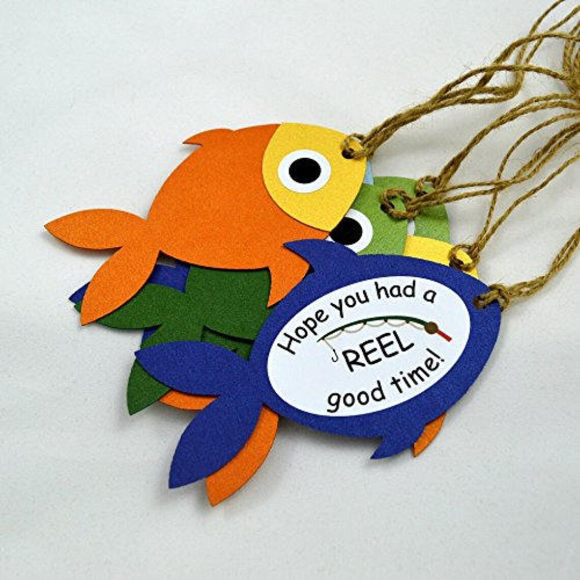 Fishing Theme Party Favor Fish Gift Tags Favor Gift Tags | Etsy