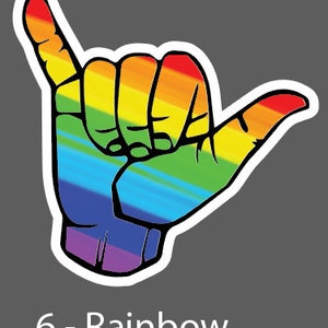 Shaka Sticker - Hang Loose Sticker - Water Bottle Sticker - Laptop ...