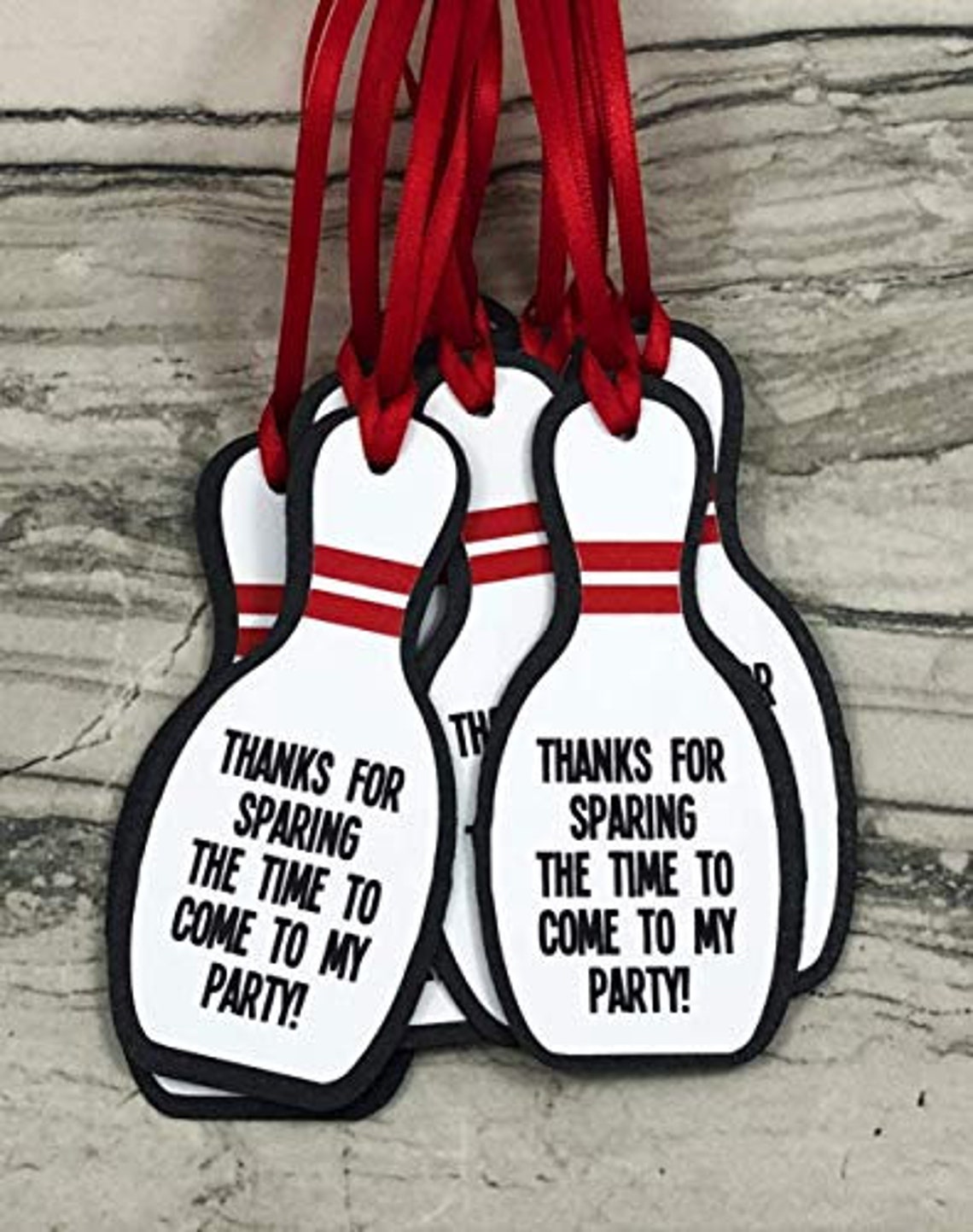 Bowling Pin Party Favor Gift Tags Bowling Birthday Party - Etsy
