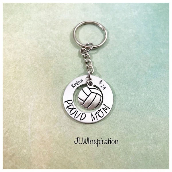 Personalized Volleyball Player Keychain - Etsy