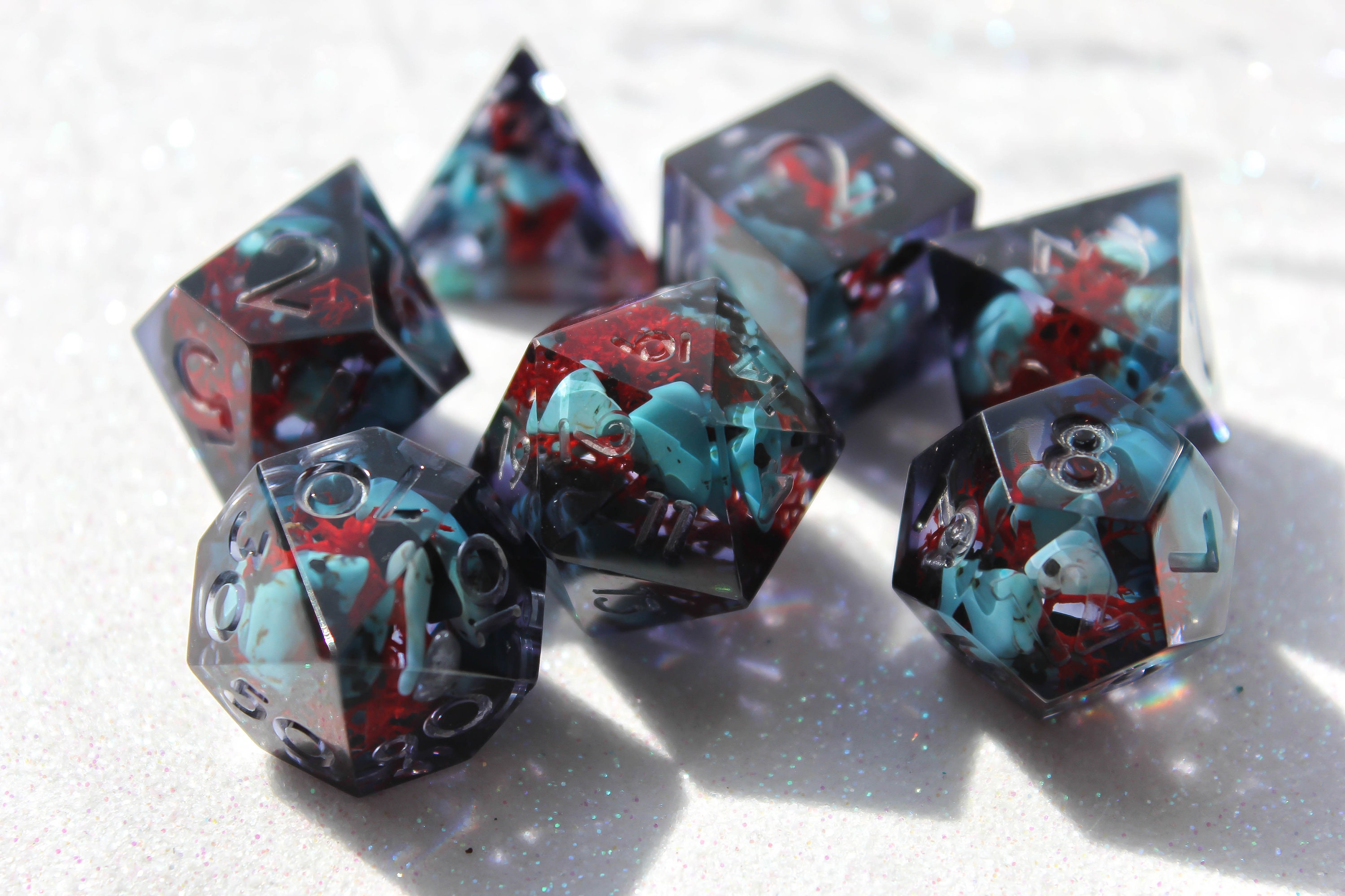 DND Dice Set Sharp Edge Dice Handmade Dice for Dungeons and - Etsy