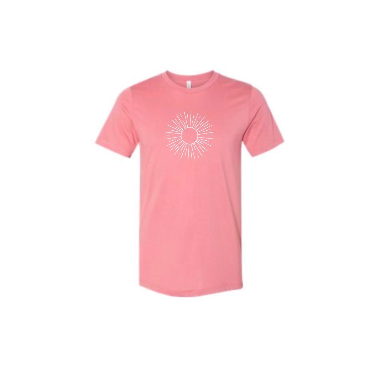 Line Art Sun Graphic Tee - Etsy