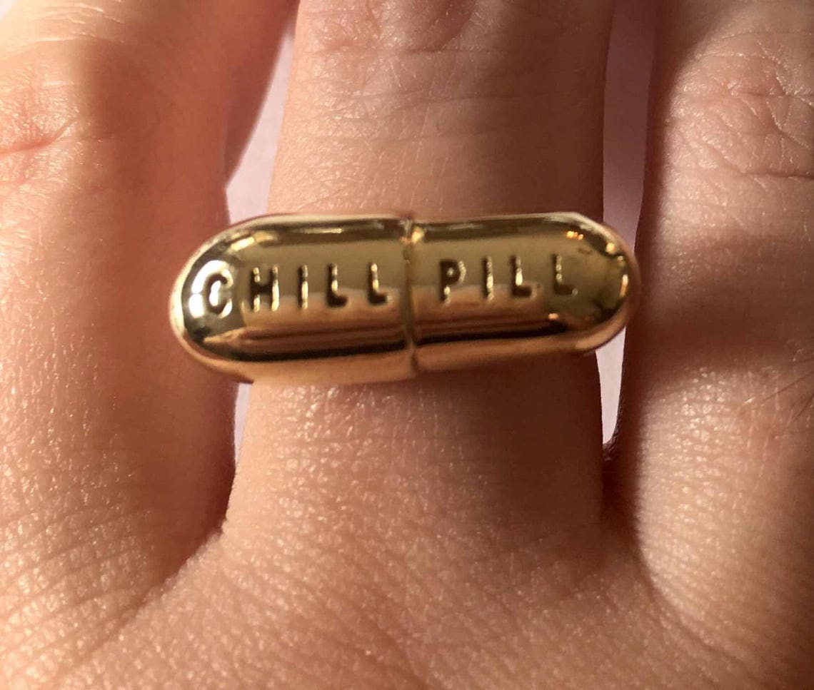 Chill Pill Ring - Etsy
