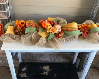 Fall mailbox swag | Etsy
