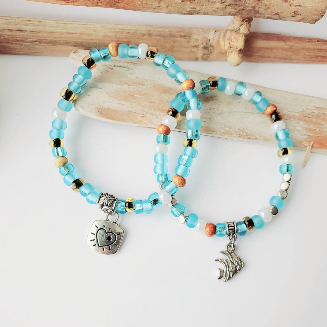Duo De Bracelets, Bracelets De Billes - Etsy