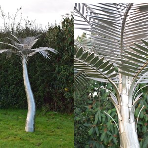 Tree Sculpture-palm Tree stainless Steel Garden Feature. - Etsy