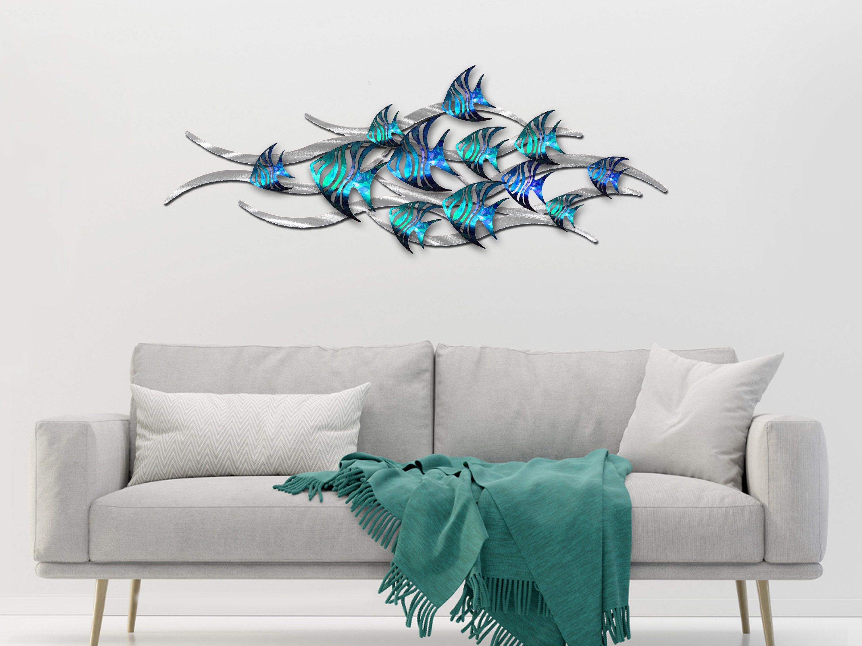 Abstract Metal Fish Art