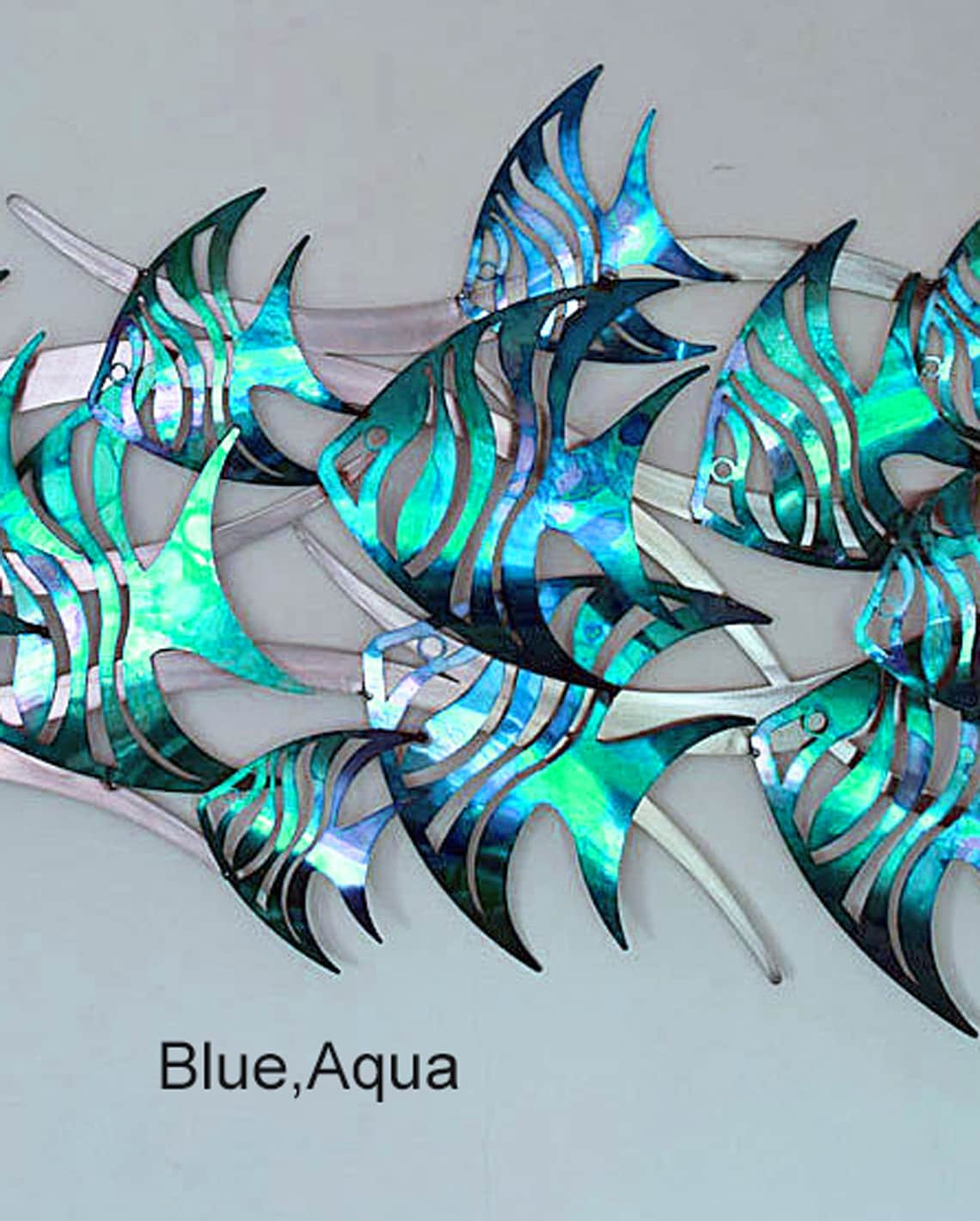 Metal Wall Art Fish Sculpture - Etsy