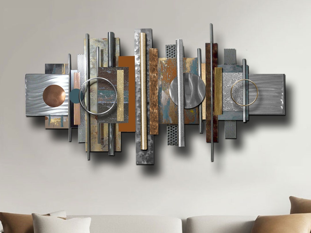 Metallic Abstract Art by the Sculpture Room -customisable Art-metal ...