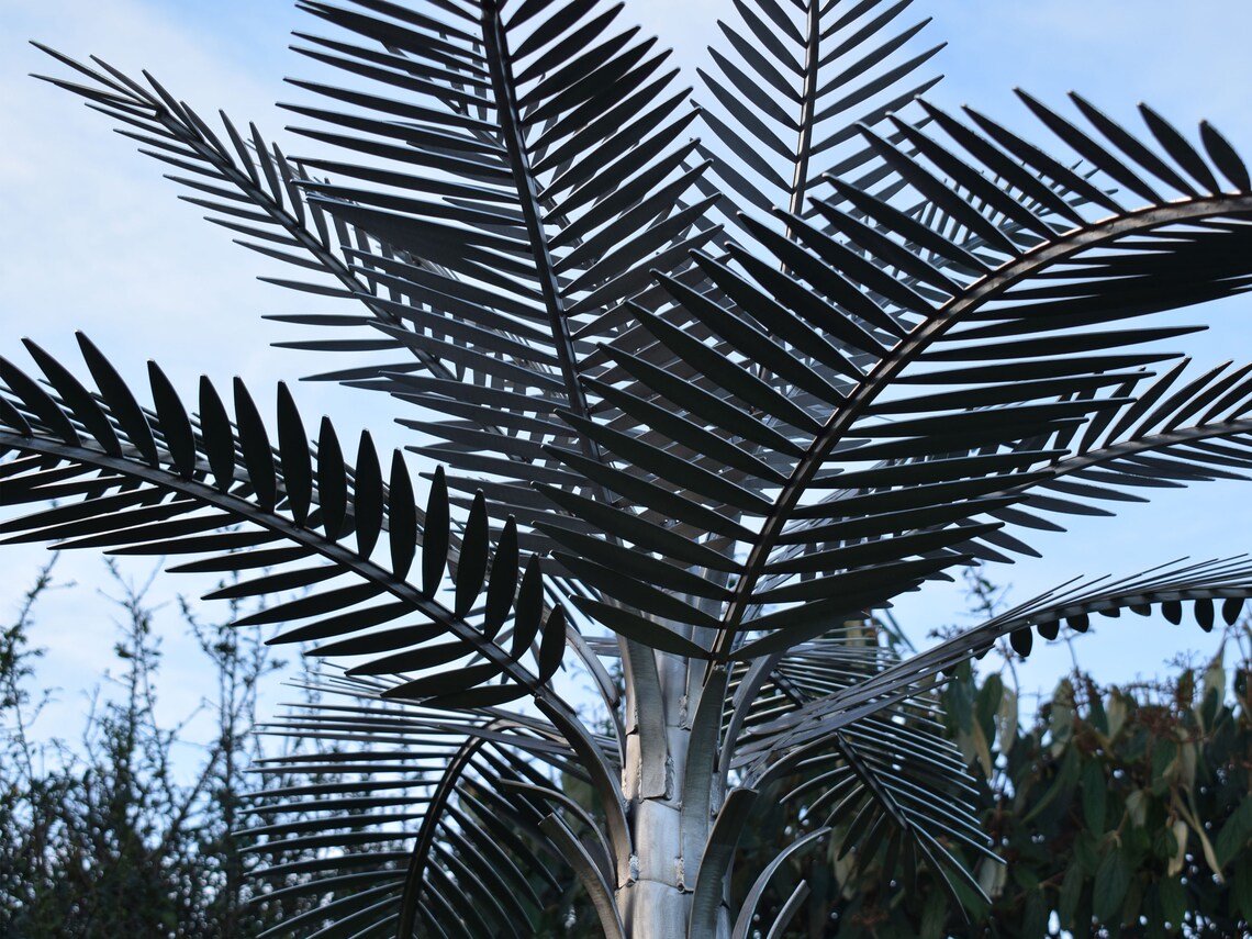 Tree Sculpture-palm Tree stainless Steel Garden Feature. - Etsy