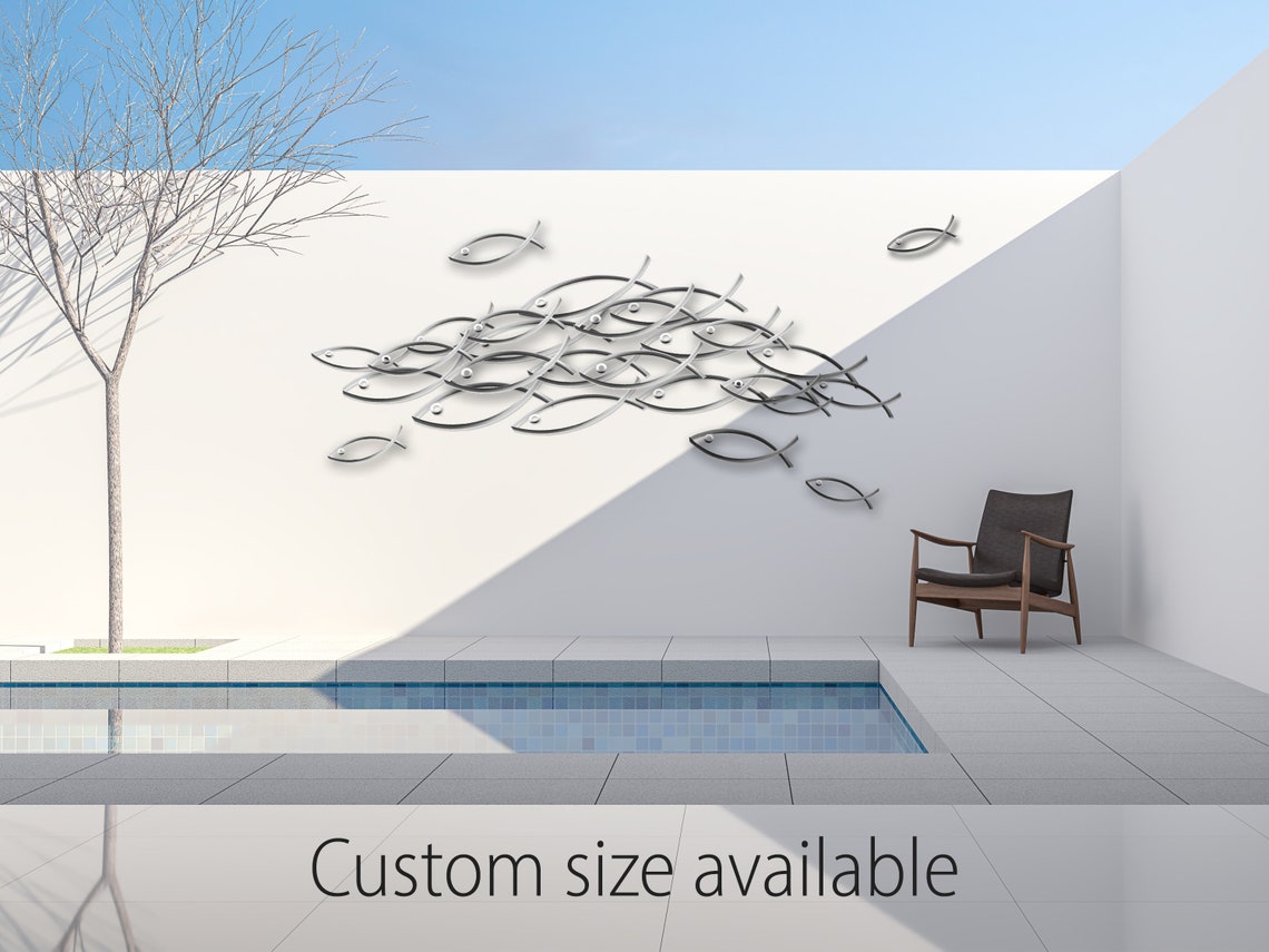Fish Wall Art-metal Fish Wall Sculpture-fish Metal Art - Etsy
