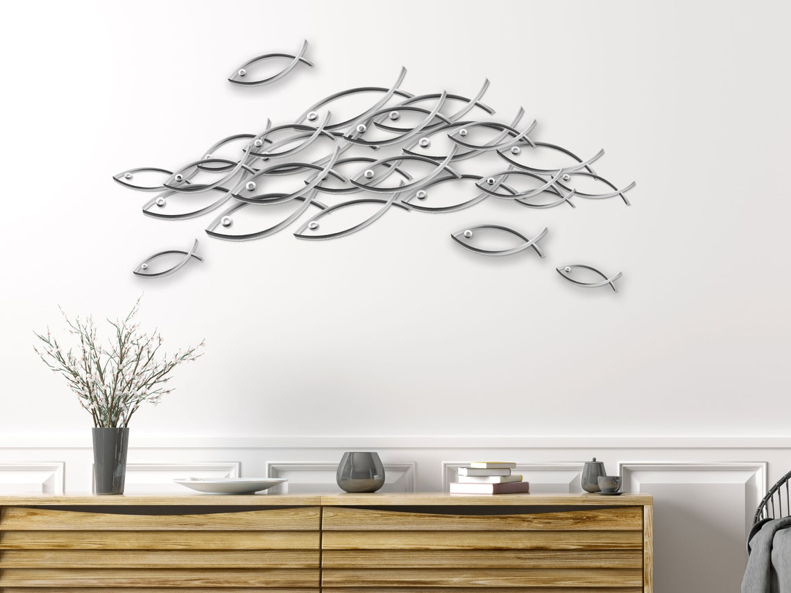 Fish Wall Art-metal Fish Wall Sculpture-fish Metal Art - Etsy