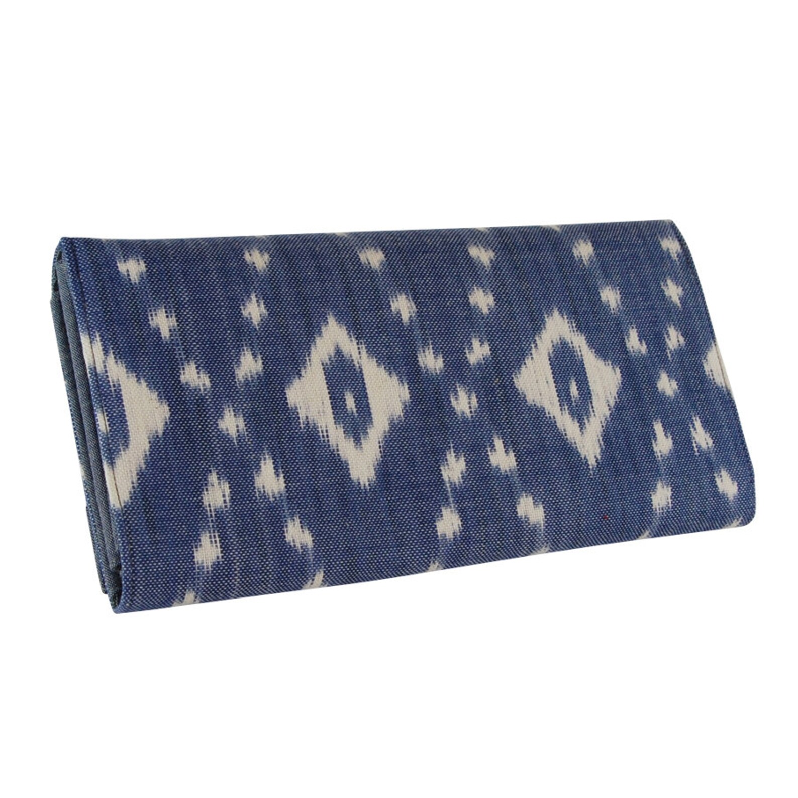 Indigo and Denim Ikat Clutch Purse. - Etsy