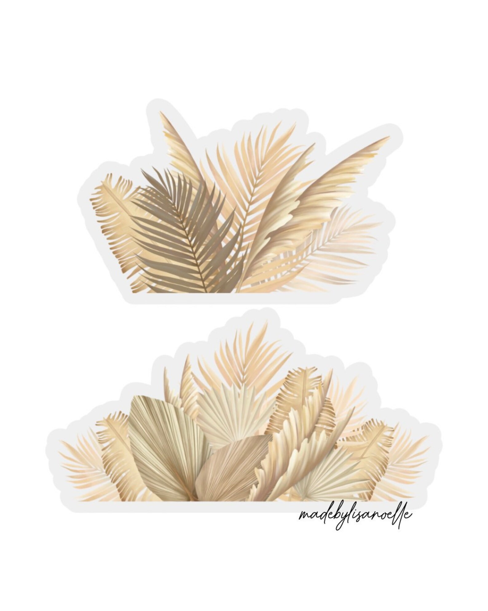 Dried Palm Sticker - Plant Sticker - Tropical Sticker - Yeti Sticker - Etsy