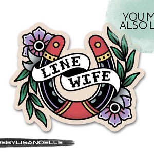 Line Life Sticker - Line Truck Sticker, Power Lineman, Hard Hat Decal ...