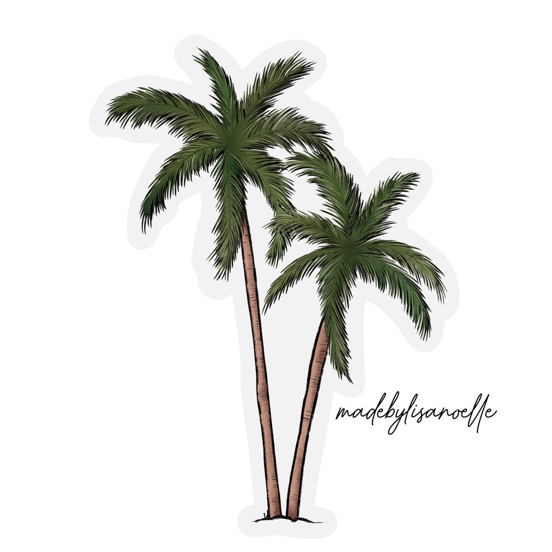 Palm Trees Beach Wall Stickers - Etsy